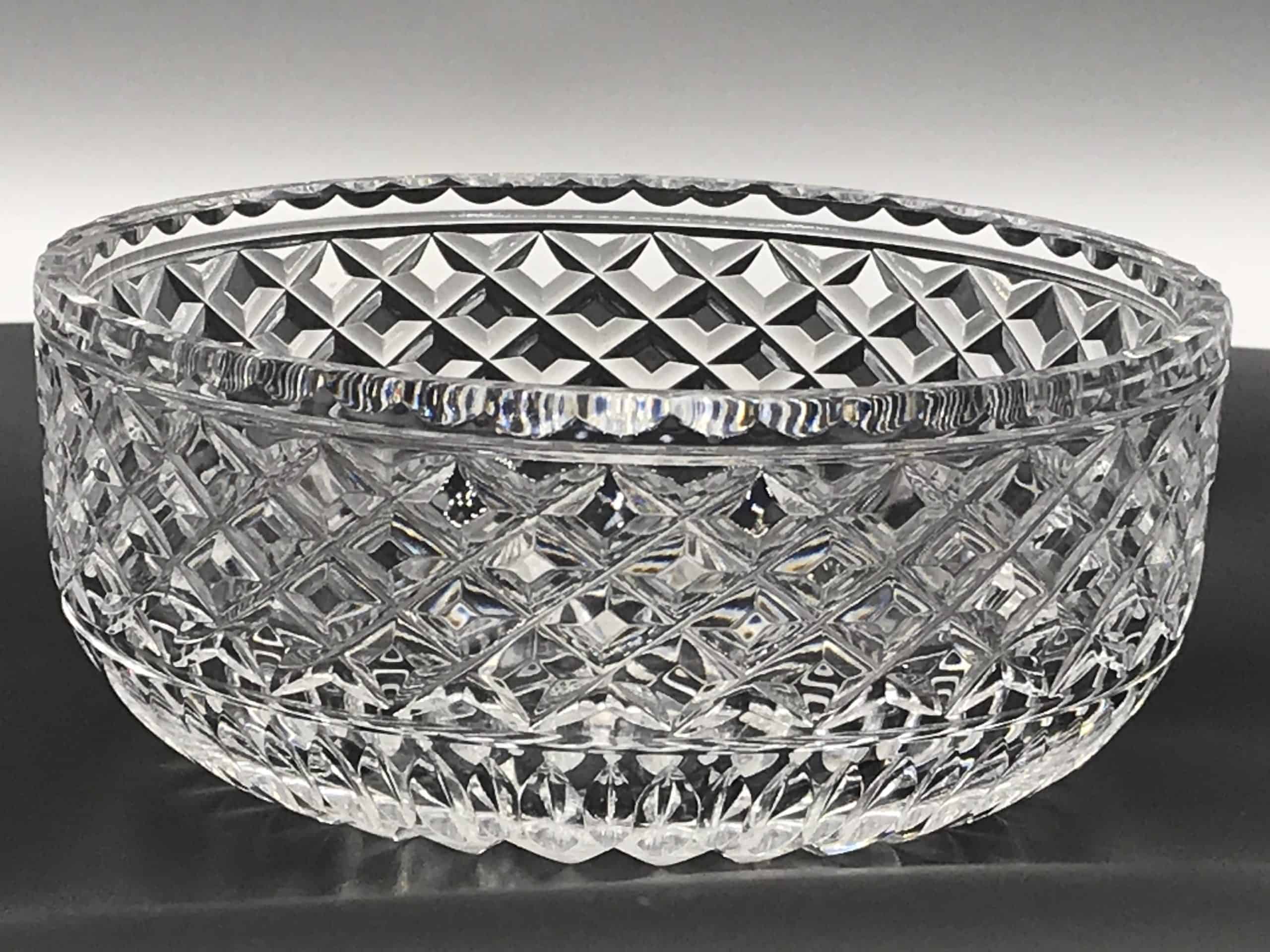 Antique Beautiful Cut Crystal Glass Bowl by Stuart Blenheim Pattern ...