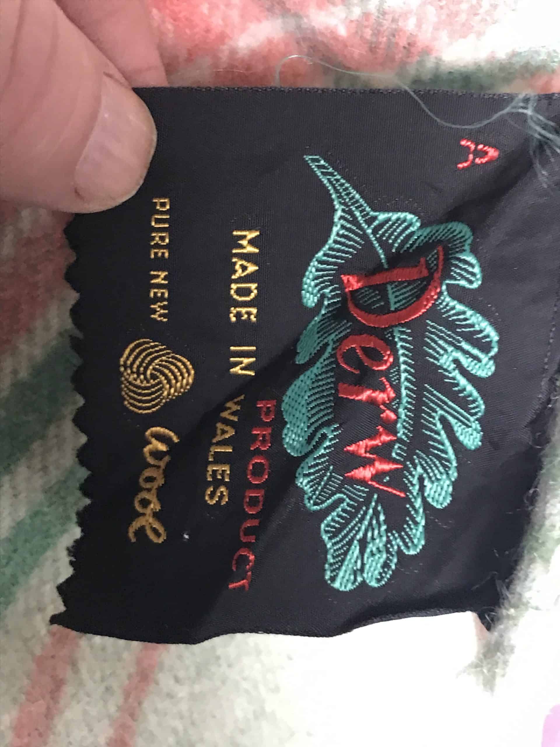 Antique Vintage Derw Welsh Wool Blanket – Pure New Wool – Made in Wales ...